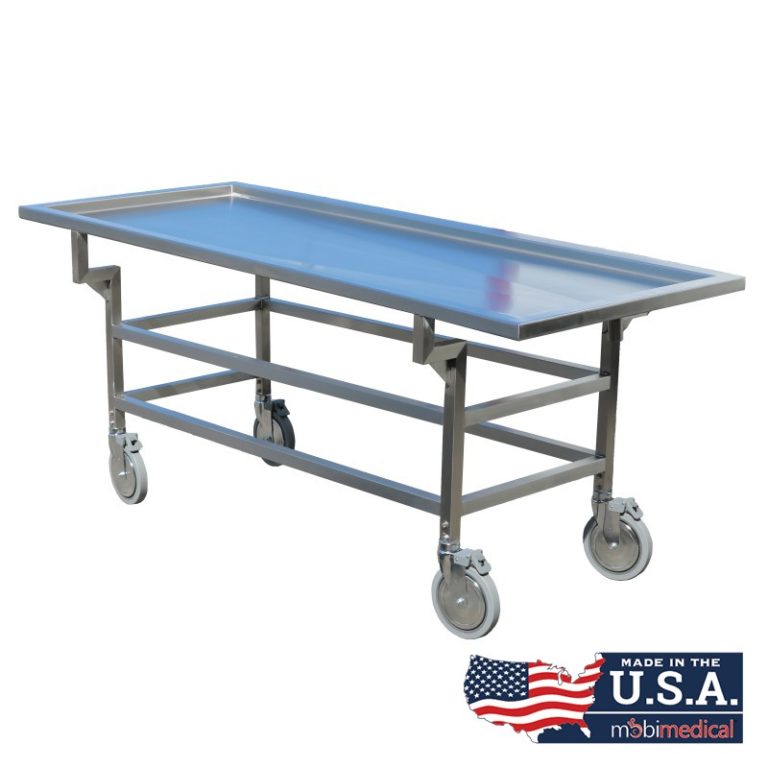 Oversized Bariatric Autopsy Trolley - Vischer Funeral Supplies