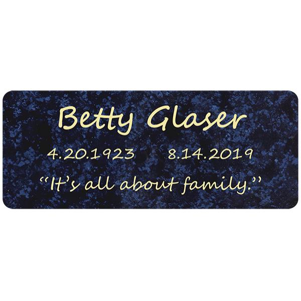Engraved Name Plates – Vischer Funeral Supplies