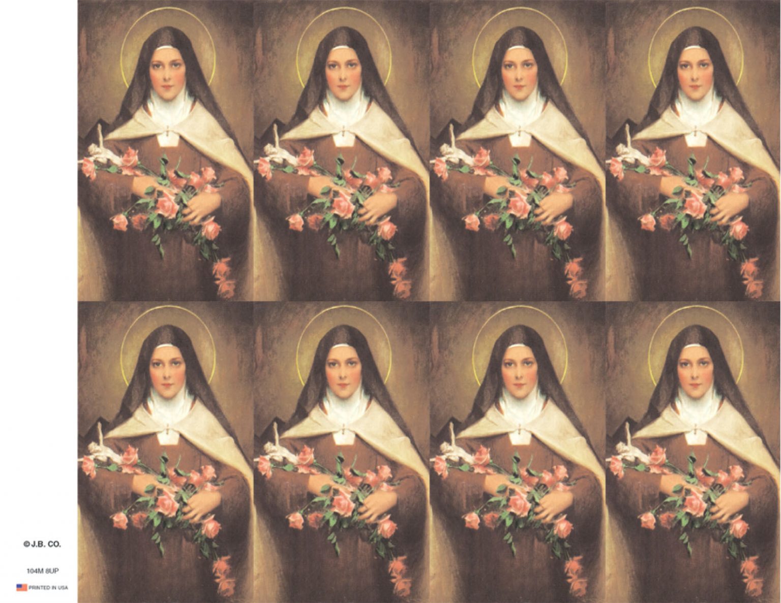 St. Therese of Lisieux Prayer Card – Vischer Funeral Supplies